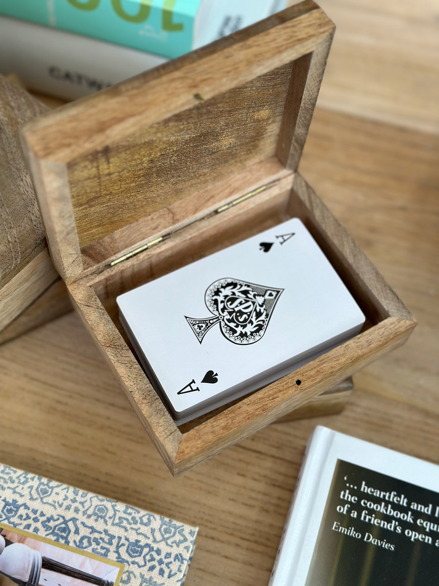 Wooden Card Box – Pink Jam Trading